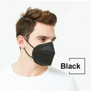 Black Disposable Face Masks, 3-ply Breathable Masks, Elastic Ear Loop ...