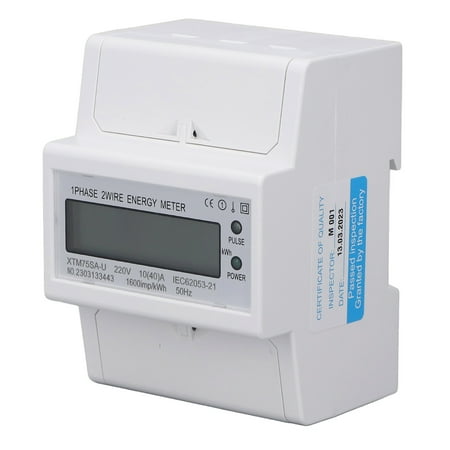 Digital Energy Meter,DIN Rail Energy Meter DIN Rail Power Meter DIN ...