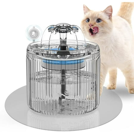 Pet Water Dispenser with Motion Sensor 2.6L/88 oz Automatic Dog Cat ...