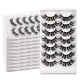 Fluffy Faux Mink Lashes 7 Pairs Eyelashes Layered And For Dramatic