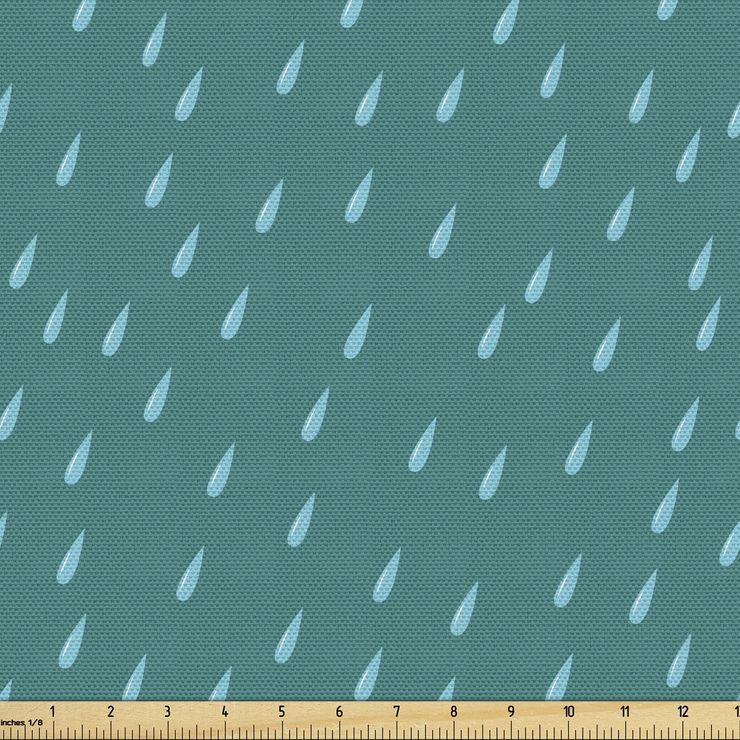 Weather Fabric by the Yard, Melancholic Autumn Weather Theme Falling ...