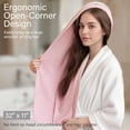2 Pack Microfiber Hair Towel Wrap for Women, 32" x 11" Waffle Weave ...