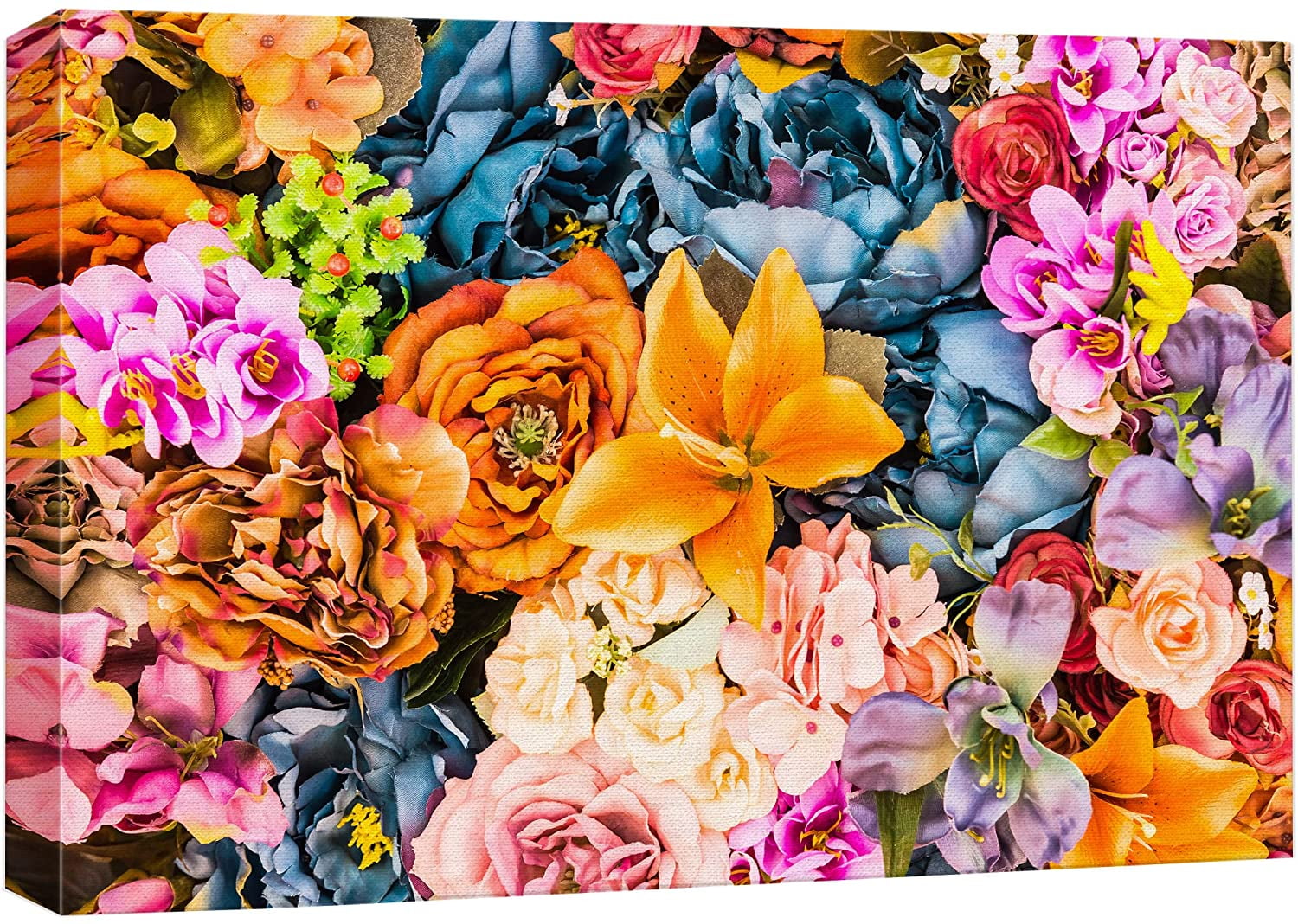 Rainbow Neon Flowers