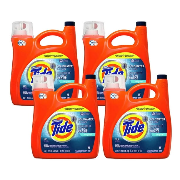 Tide Coldwater Clean Liquid Laundry Ultra-Concentrated Detergent - 123 ...
