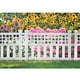 Suncast Outdoor Garden Grand View Fence Border Panels, 3-Pack, White ...