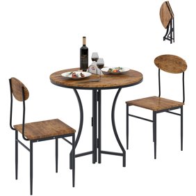 highwoodÂ® Eco-Friendly Recycled Plastic Weatherly 3pc Round Dining Set ...