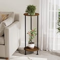 23" Tall 2 Tier Metal Plant Stand, Spindle Pole Corner Holder Indoor ...