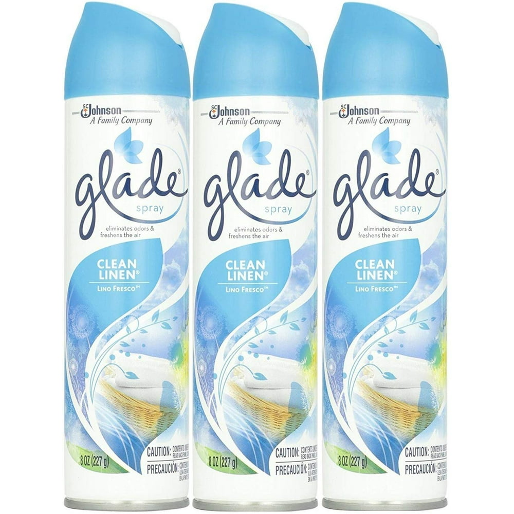 Glade Aerosol,8 Ounce. (Clean Linen, Pack - 3) - Walmart.com - Walmart.com