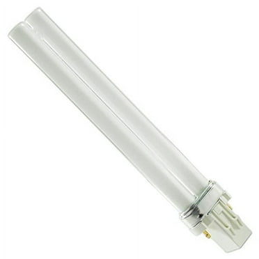 Philips PL-C Linear Compact Fluorescent Lamp, 12.7W, 2-Pin GX23-2 Base ...