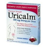 Uricalm Maximum Strength Urinary Pain Medicine Tablets, 199 mg, 28 ct ...
