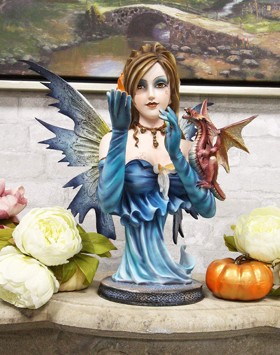 Ebros Gift Large 14.25" Tall Enchanted Fairy Garden Ice Elemental ...