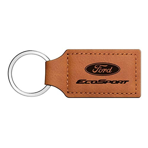 Ford EcoSport Rectangular Brown Leather Key Chain - Walmart.com