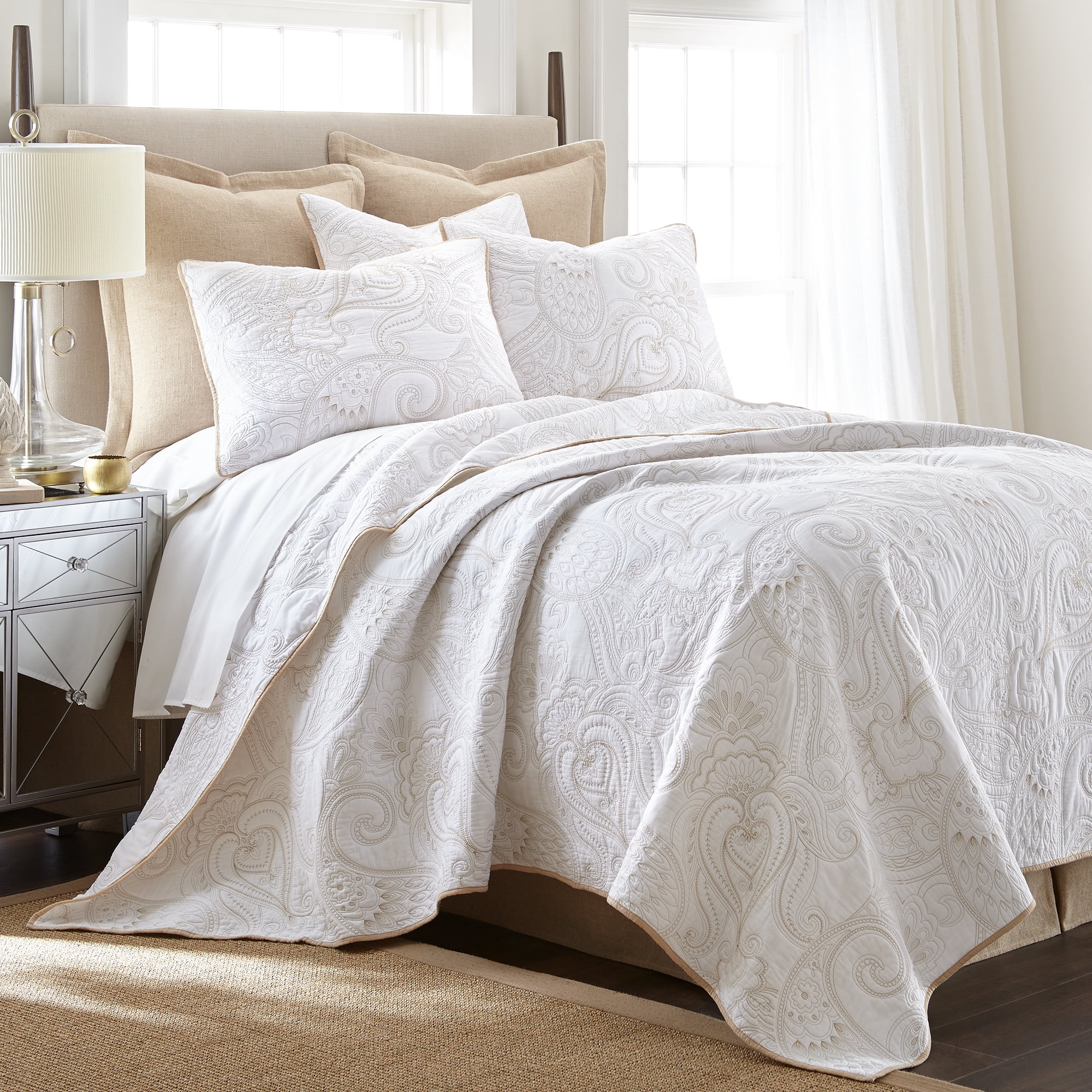 Levtex Home - Perla Quilt Set - King Quilt (106x92) + Two King Pillow ...