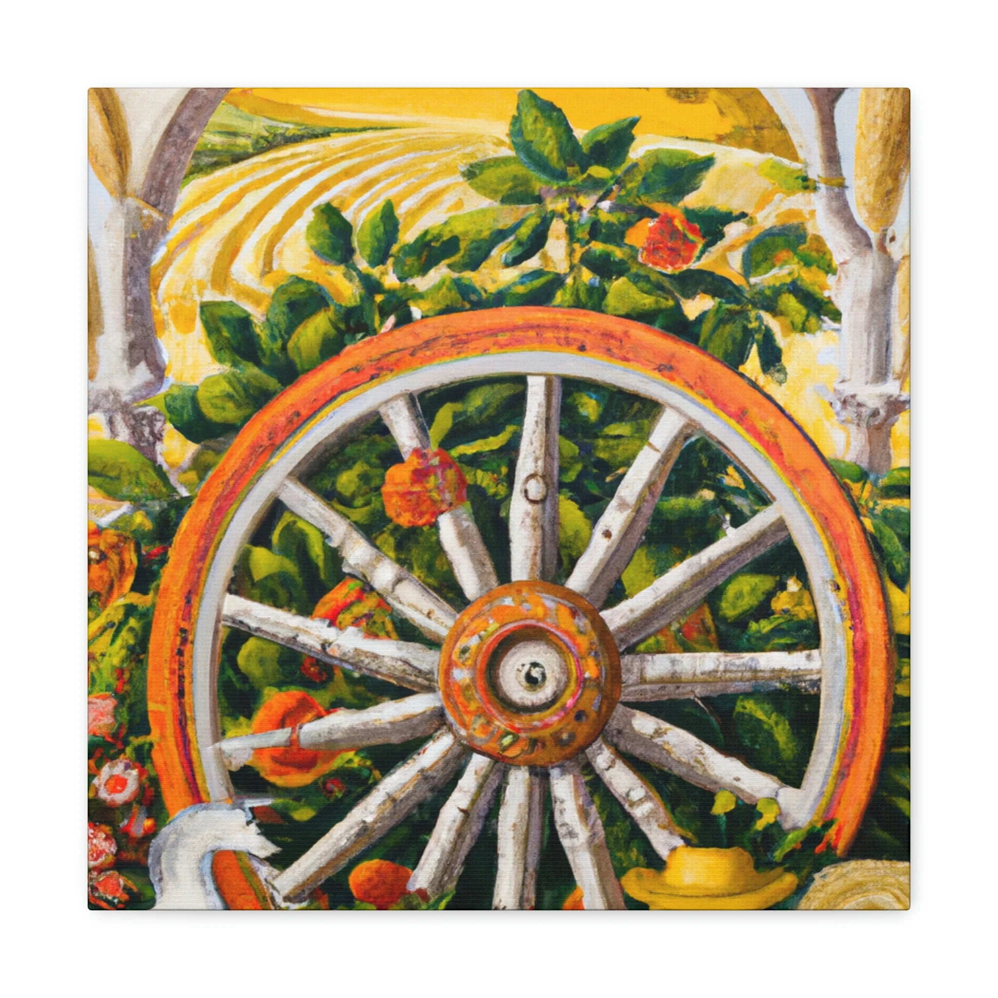 Wheels of Rococo Magnificence - Canvas - Walmart.com