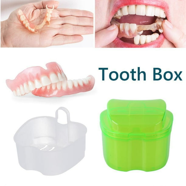 Butwevi Cleaning Teeth Storage Boxes Oral Denture False Teeth Nursing ...
