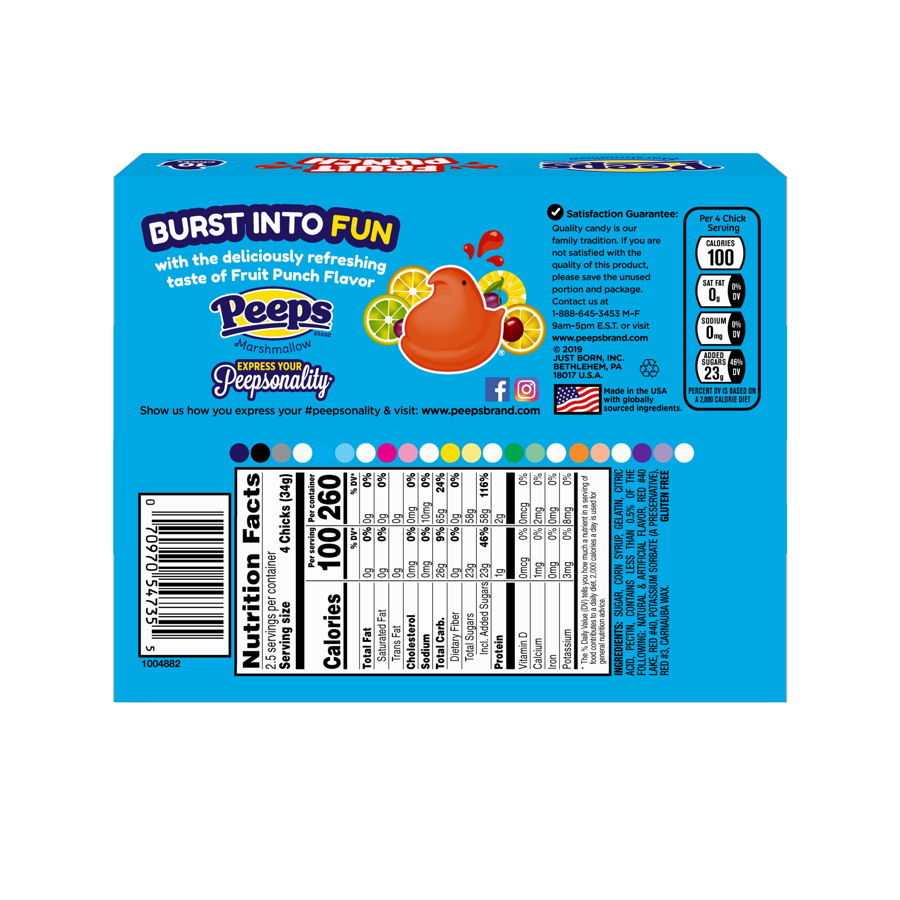 Peeps Ingredient List