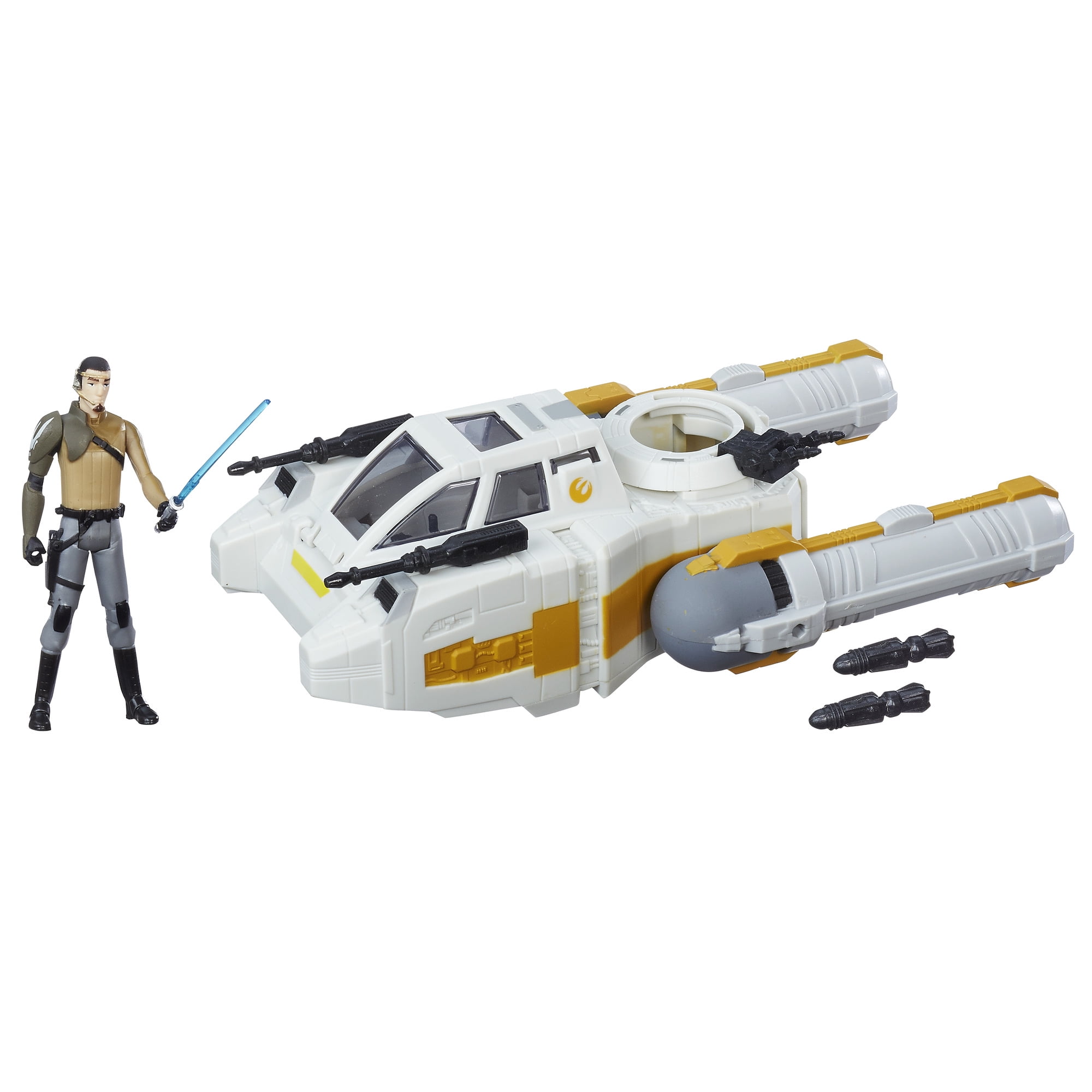 Star Wars Rebels Y-Wing Scout Bomber Kanan Jarrus Action Figure Set ...