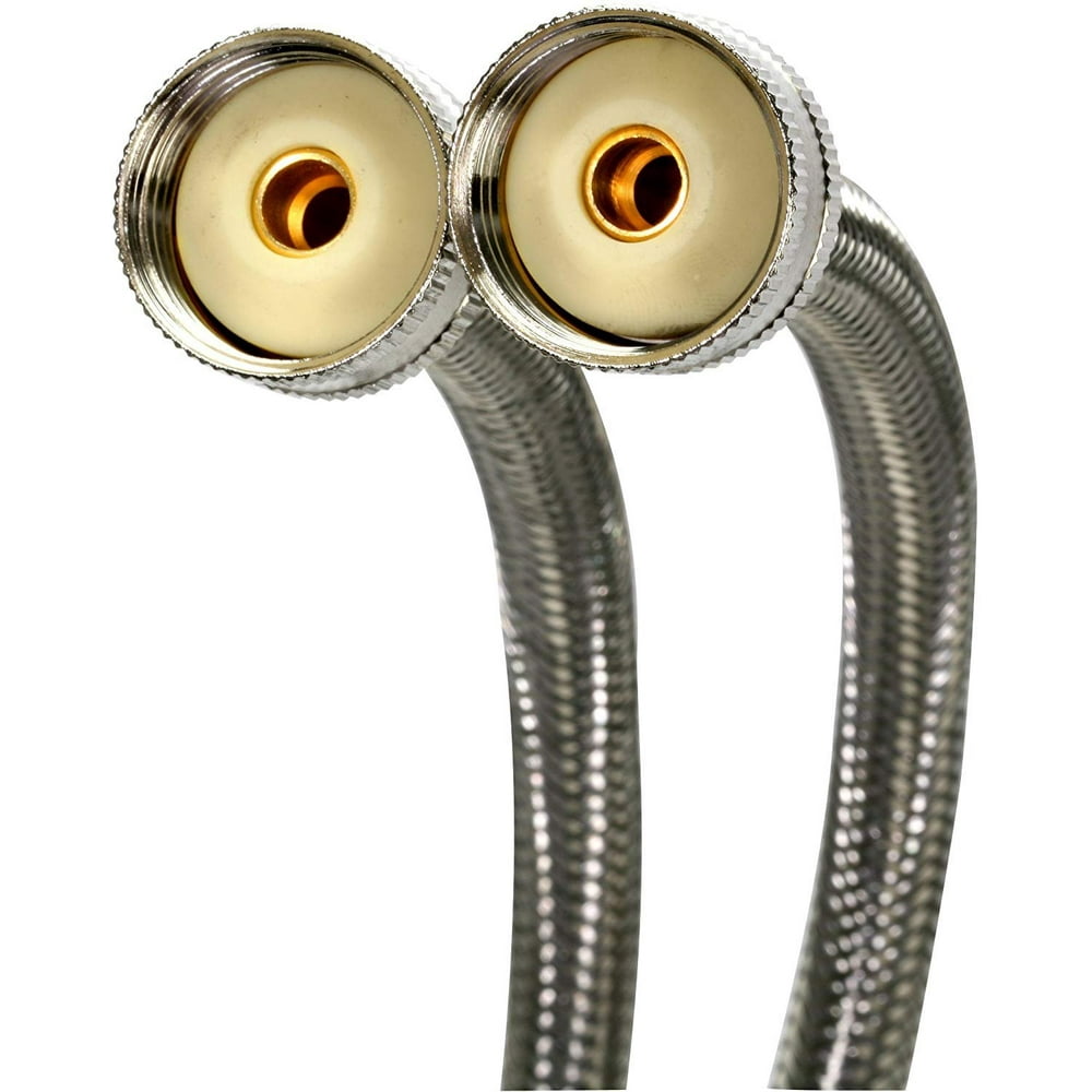 Fluidmaster 9WM60P2 Washing Machine Connector 2-Pack, Braided Stainless ...