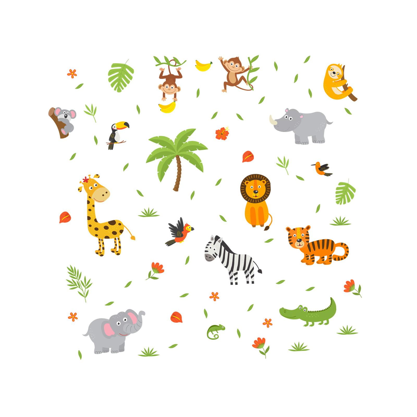 Click here for Jifeng Cartoon Animals Window Clings Colorful Easy... prices