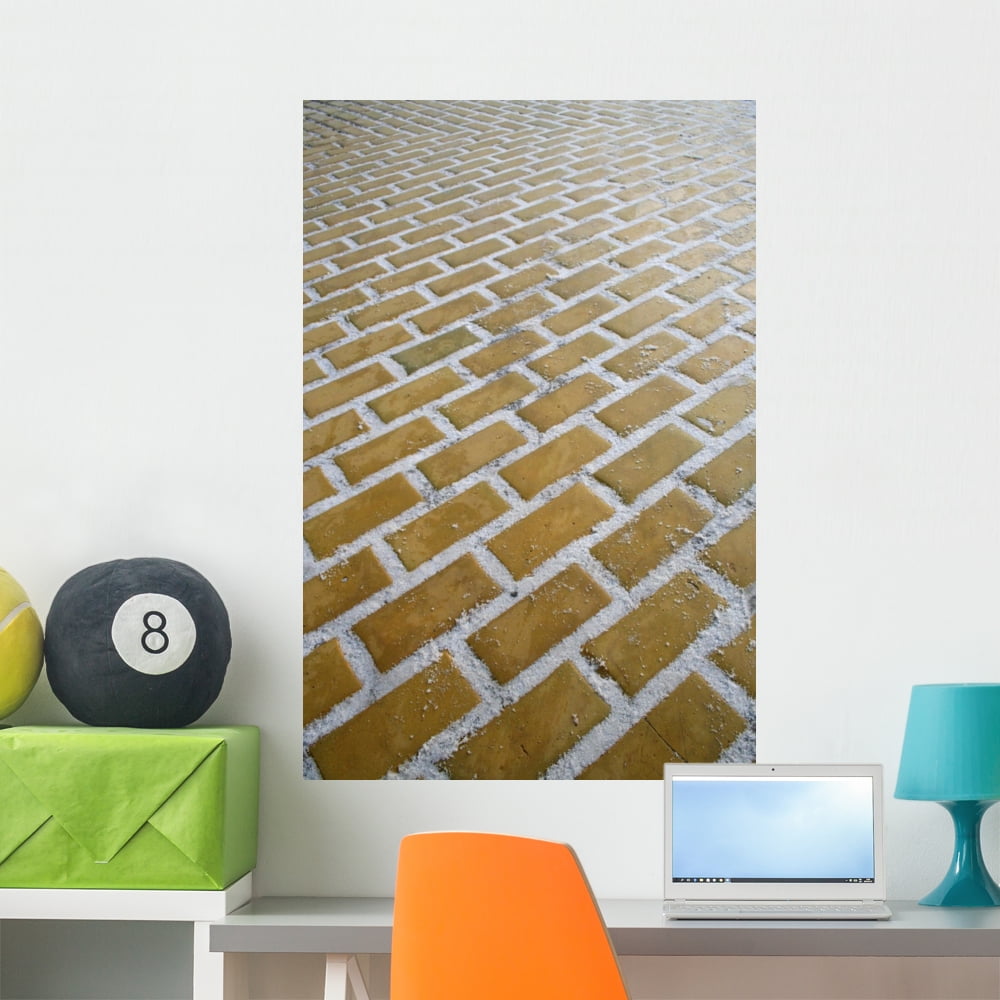 Follow Yellow Brick Road Wall Mural Decal by Wallmonkeys Vinyl Peel and ...