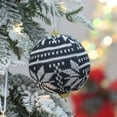 12 PCS2.36" Red Knitted Sweater Christmas Balls, Rustic Handmade ...