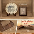 ANBOXIT Bowl Stands for Display, 6.5 Inch Plate Holder, Wooden Easel ...