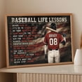 Affixzi Baseball Life Lessons Poster, Baseball Player, Graduation ...