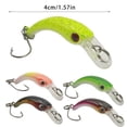 5pack Vibrant Curved Minnows Lures for Saltwater Freshwater Fishing ...