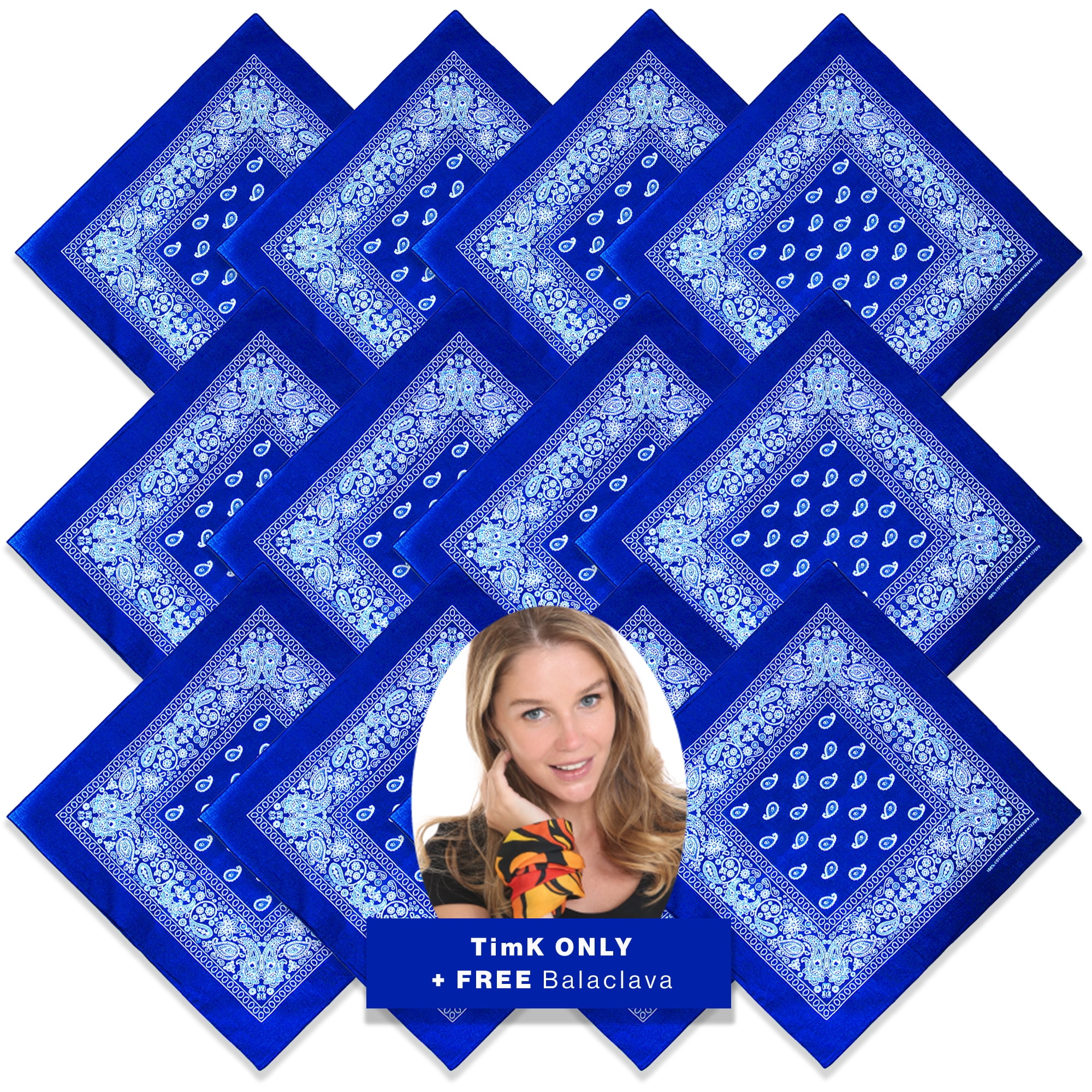 Royal Blue Bandana Pattern