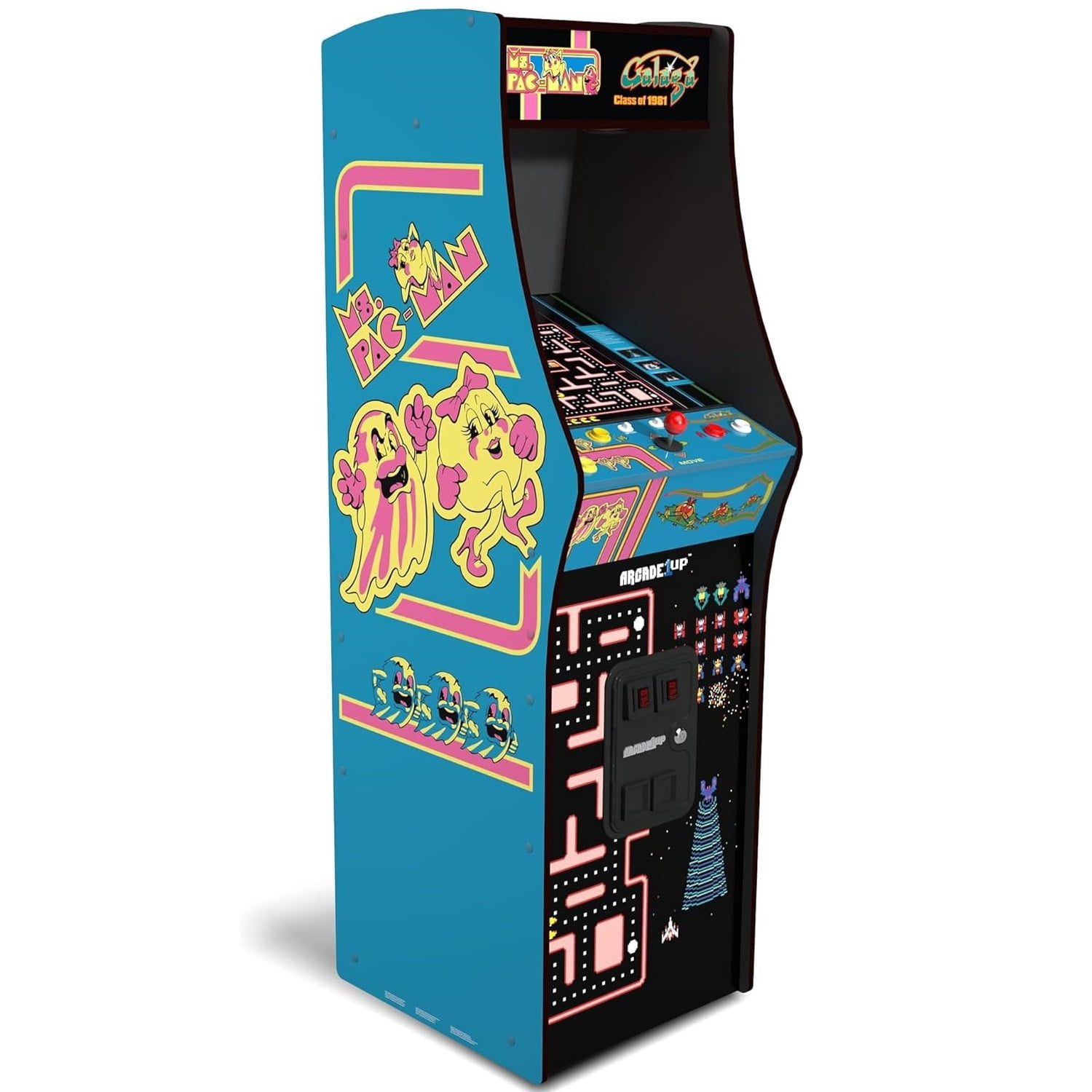 Open Box Class of '81 Ms. Pac Man /Galaga Deluxe Arcade Machine MSP-A ...