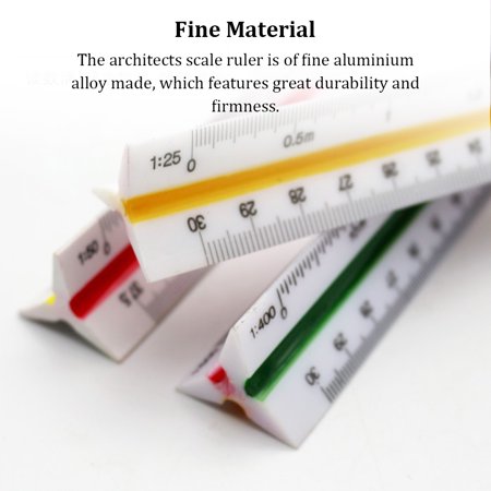 Aluminium Alloy Architects Scales Ruler Professional Scaled 30cm ...