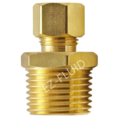 EZ-FLUID Plumbing 3/4" FIP x Press LF Copper Press Female Adapter ...