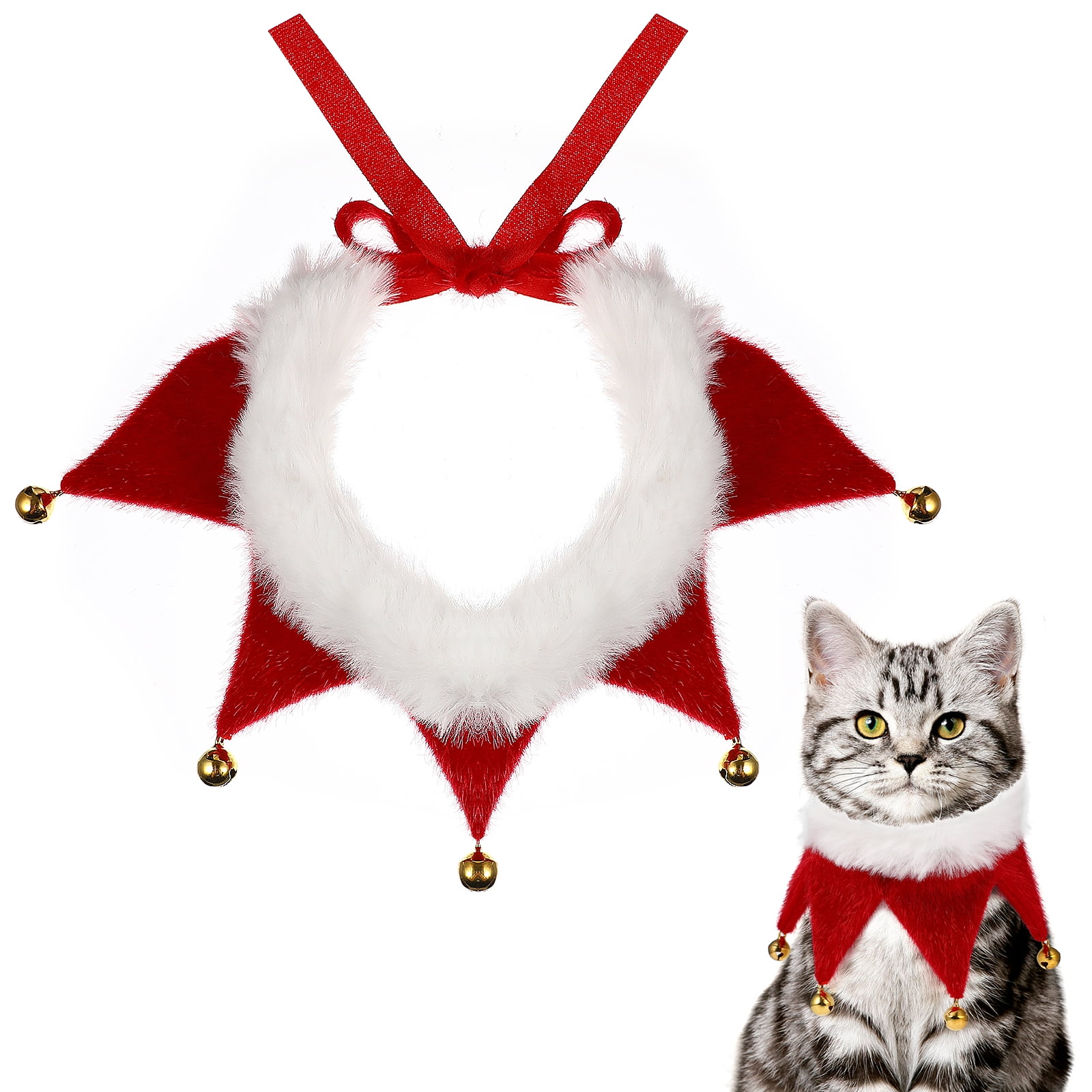 Click here for Kakowely Christmas Pet Scarf Bandana With Bells Ne... prices