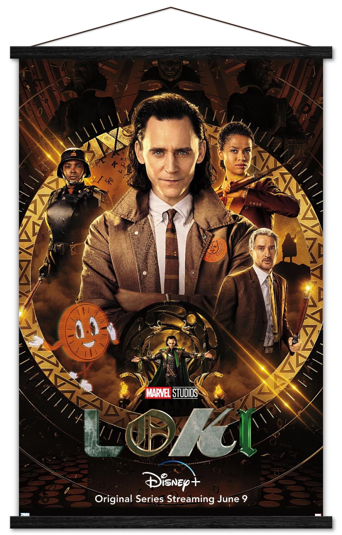 Marvel Loki - One Sheet Wall Poster with Wooden Magnetic Frame, 22.375 ...