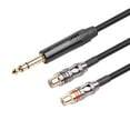 Lizheee 6.35mm 1/4 Inch TRS Stereo Jack Male To 2 RCA Female Plug Y ...