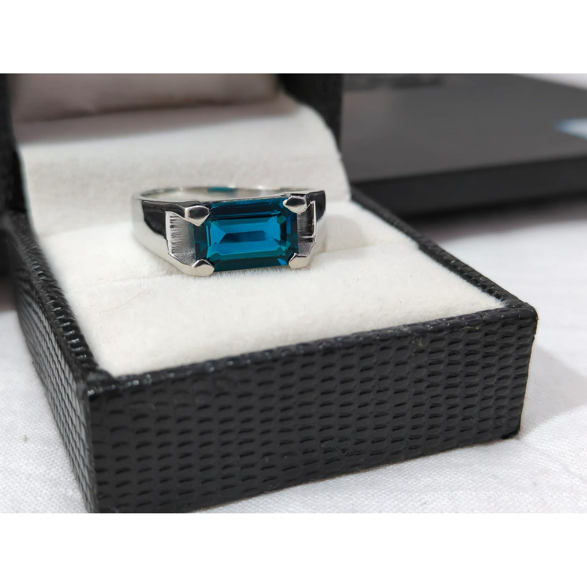Click here for Khushi Gems Natural Blue Topaz  Blue Solitaire Wit... prices
