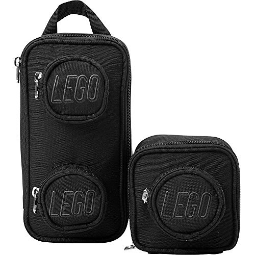 LEGO Unisex Brick Mini Backpack & Pouch Set - Black - Walmart.com