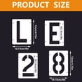36Pcs Letter and Number Templates 10x12cm Kids Drawing Stencils for ...