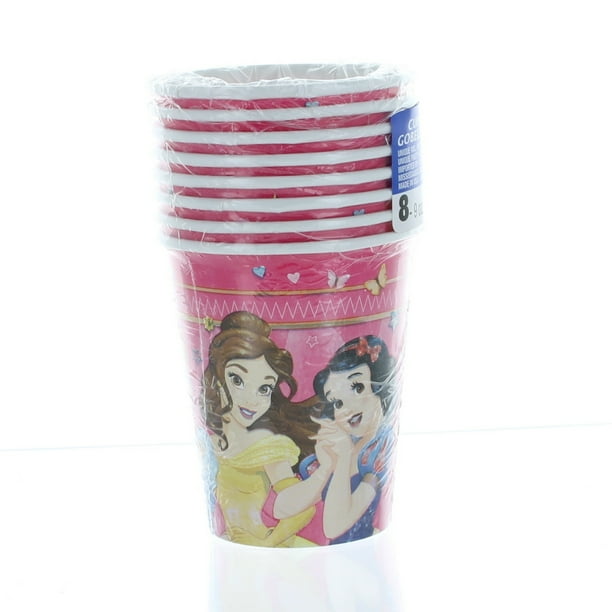 Disney Princess 9oz. Cups 8 Count Paper Goods Birthday Supplies ...
