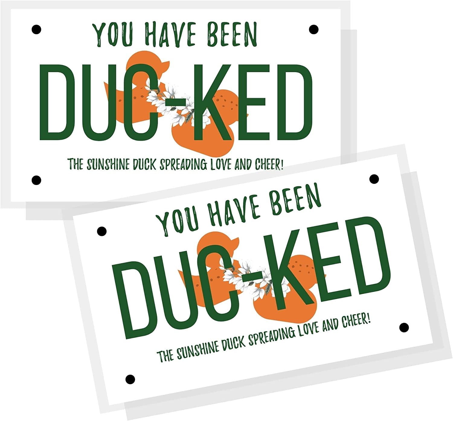 Crafters Cup You've Been Ducked Card 50 Pack Duck Duck Tag 3.5 x 2In ...