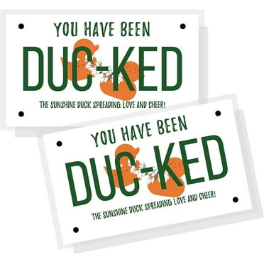 Crafters Cup You've Been Ducked Card 50 Pack Ducking Card Tag 2 x 3 ...