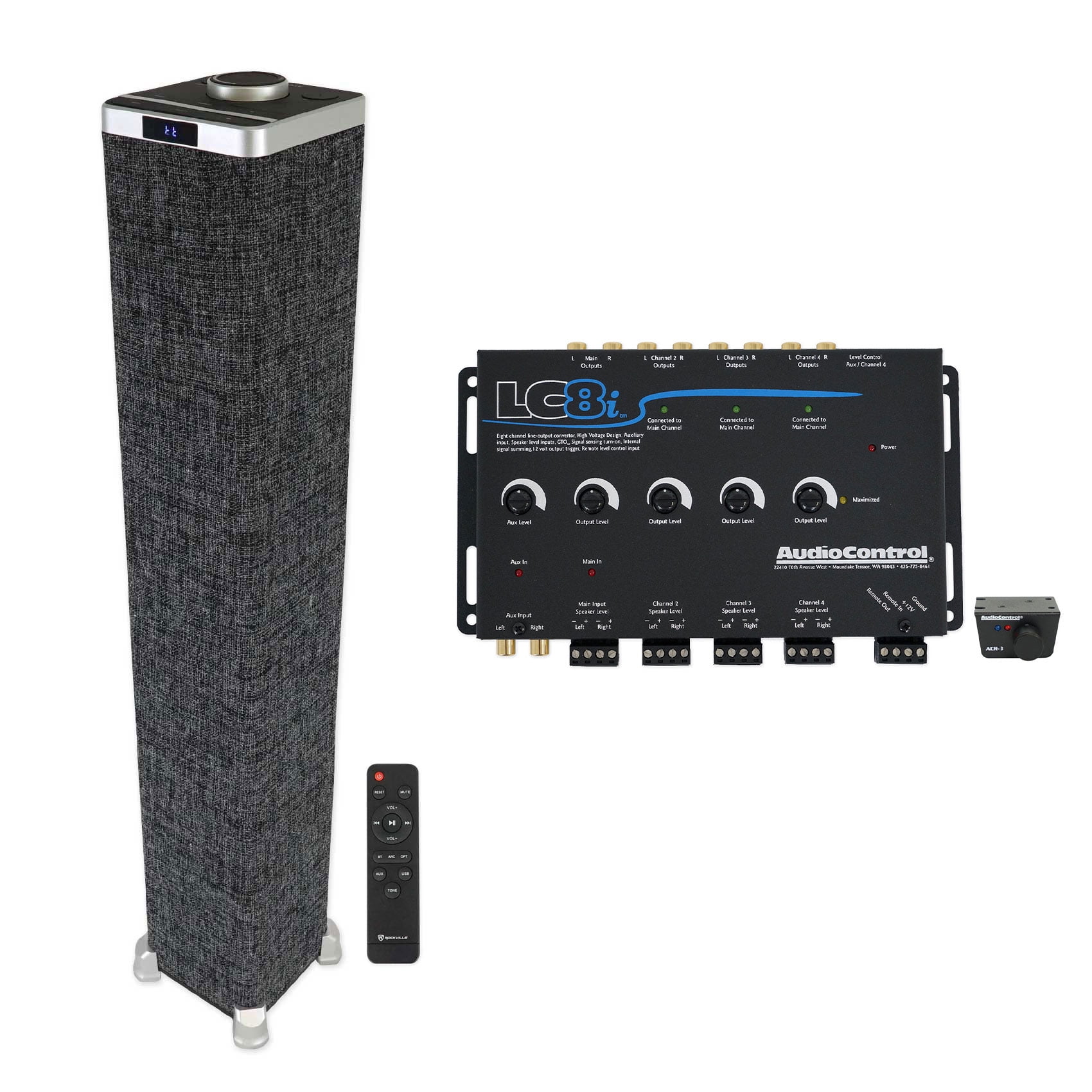 AudioControl LC8i 8 Channel Line Output Converter/Aux Input+Remote ...