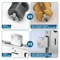 Brass Mortise Lock Commercial Door Lock with Deadbolt - Walmart.com