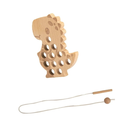 Dinosaur Threading Board Activities Board Montessori Toys Teaching Aids ...
