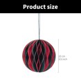 6 Pieces Christmas Themed Handmade Paper Sphere Colorful Round ...