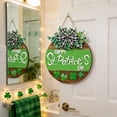 HuiXinOu Wooden Welcome Sign for Front Door, St. Patricks Day Fall ...