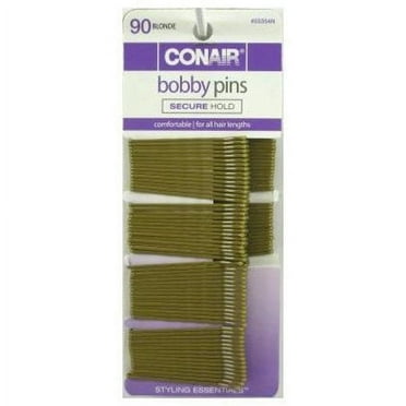 Conair Styling Essentials Bobby Pins, Black, 90 count - Walmart.com