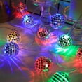 Battery Operated Mirror Ball Light String - Perfect for Parties ...