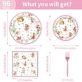 Fairy Birthday Party Supplies Tableware - 96PCS Butterfly Flower ...