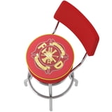 Trademark Global Fire Fighter Padded Bar Stool with Back - Walmart.com